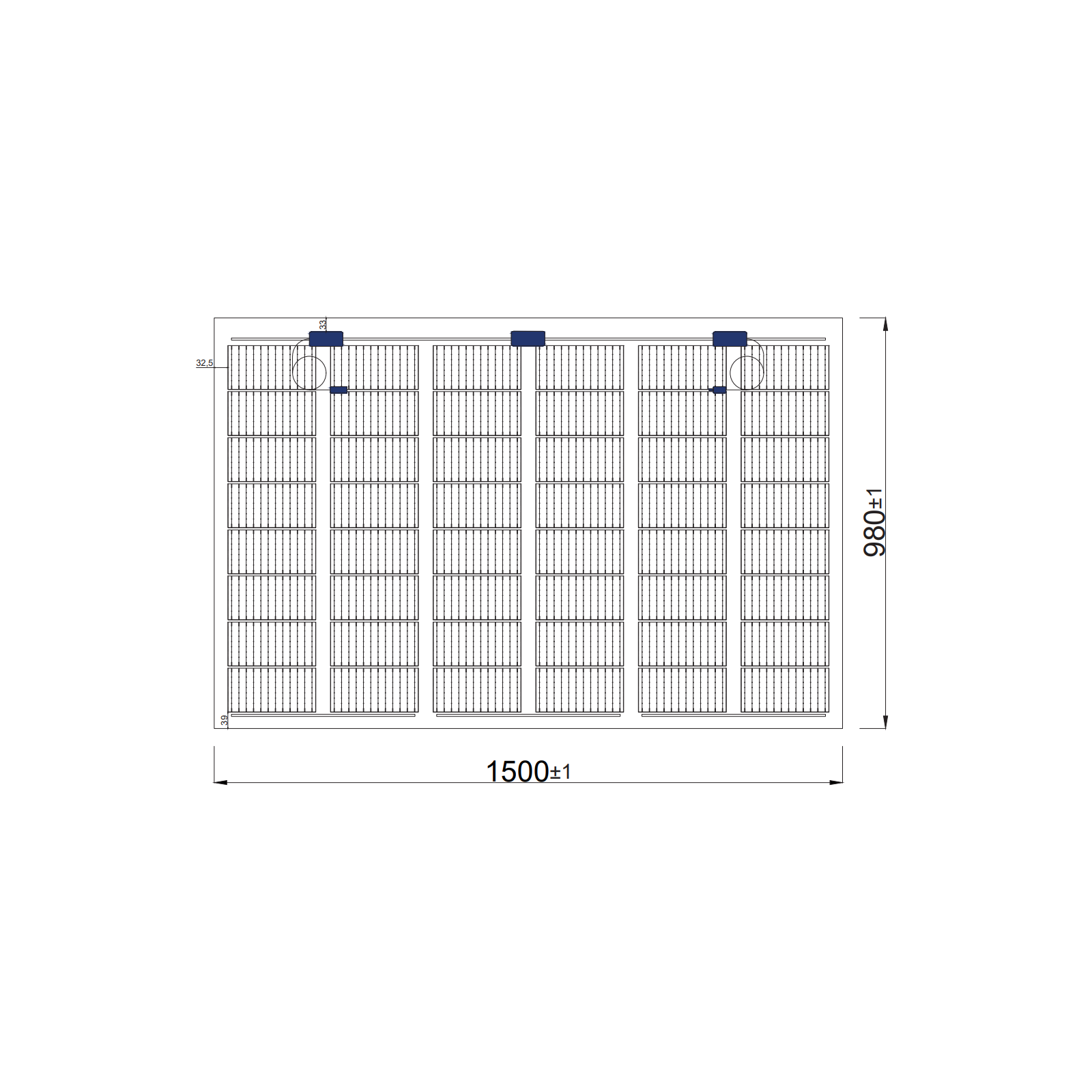 TommaTech 240 Wp Terrassen-Solarmodul 1500 mm Länge kaufen, 239,00